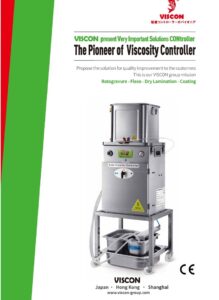 Catalogue : Viscon Japan auto ink viscosity controller, Data ...
