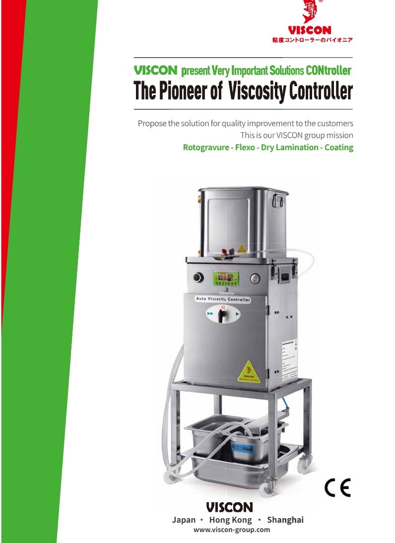 Catalogue : Viscon Japan auto ink viscosity controller, Data ...