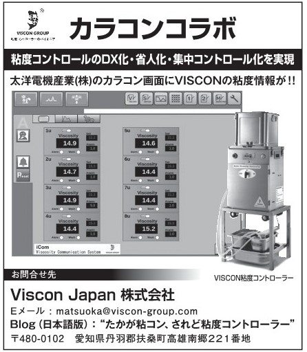 2023年 Viscon Japan アーカイブ | たかが粘コン、されど粘度コントローラー